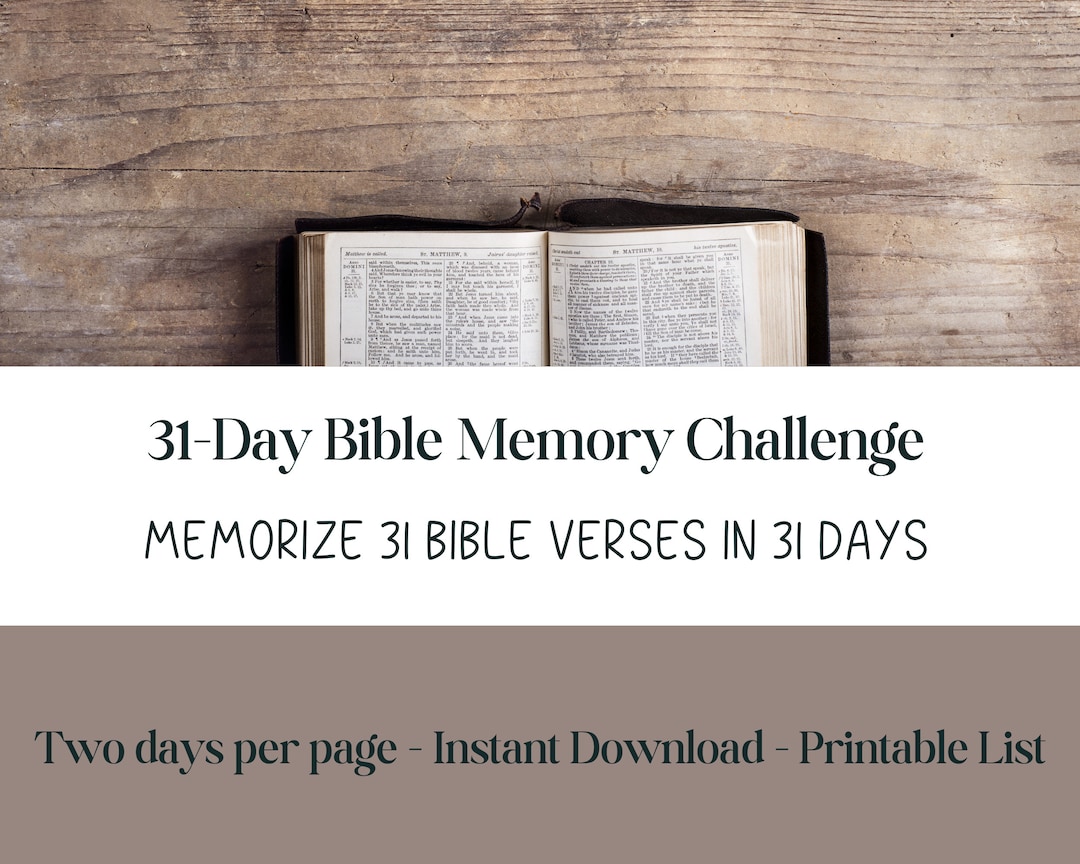 Embrace Scripture: 31-day Bible Verse Memorization Journey for ...