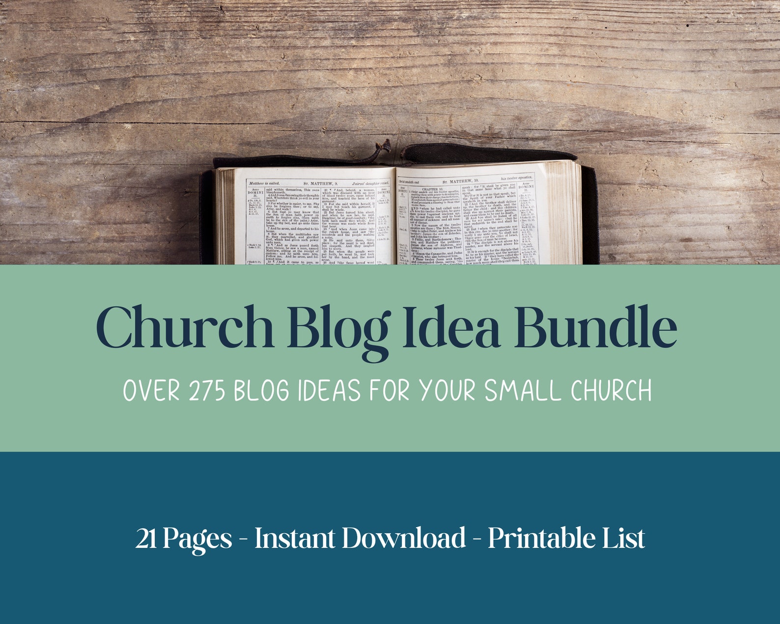 Church Blog Idea Bundle - Find Your Next Blog Post With These Dynamic ...