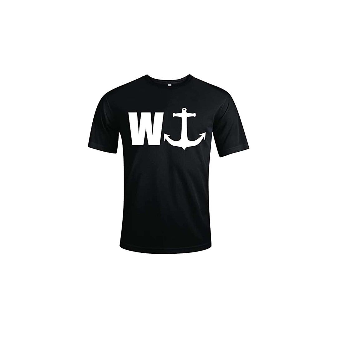 W Anchor Logo Cheeky Funny Humour Slogan Personalised Colours Unisex T ...