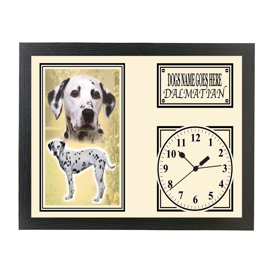 Dalmatian Personalised Dog Breed Gift Clock - Etsy