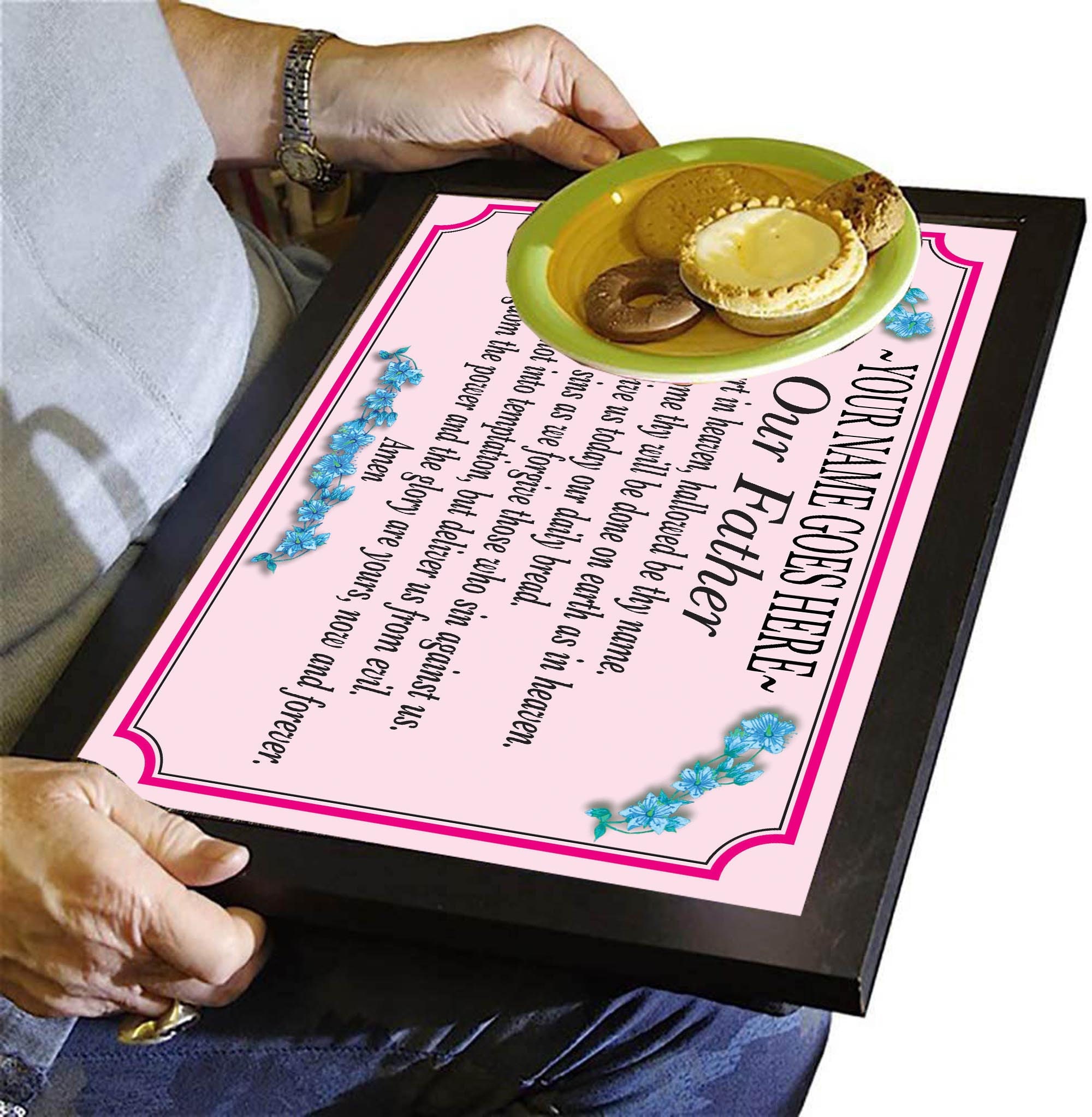 The Lord's Prayer Personalised Poem Lap Tray Gift - Etsy