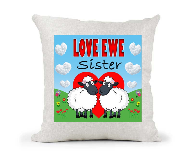 Love Ewe 2 Female Relative Mum, Mom, Mam, Daughter, Nanny, Nanna ...