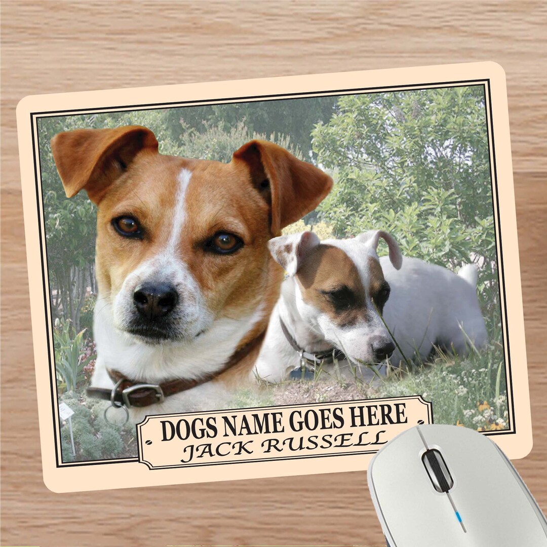 Jack Russell Personalised Dog Breed Mouse Mat Gift - Etsy