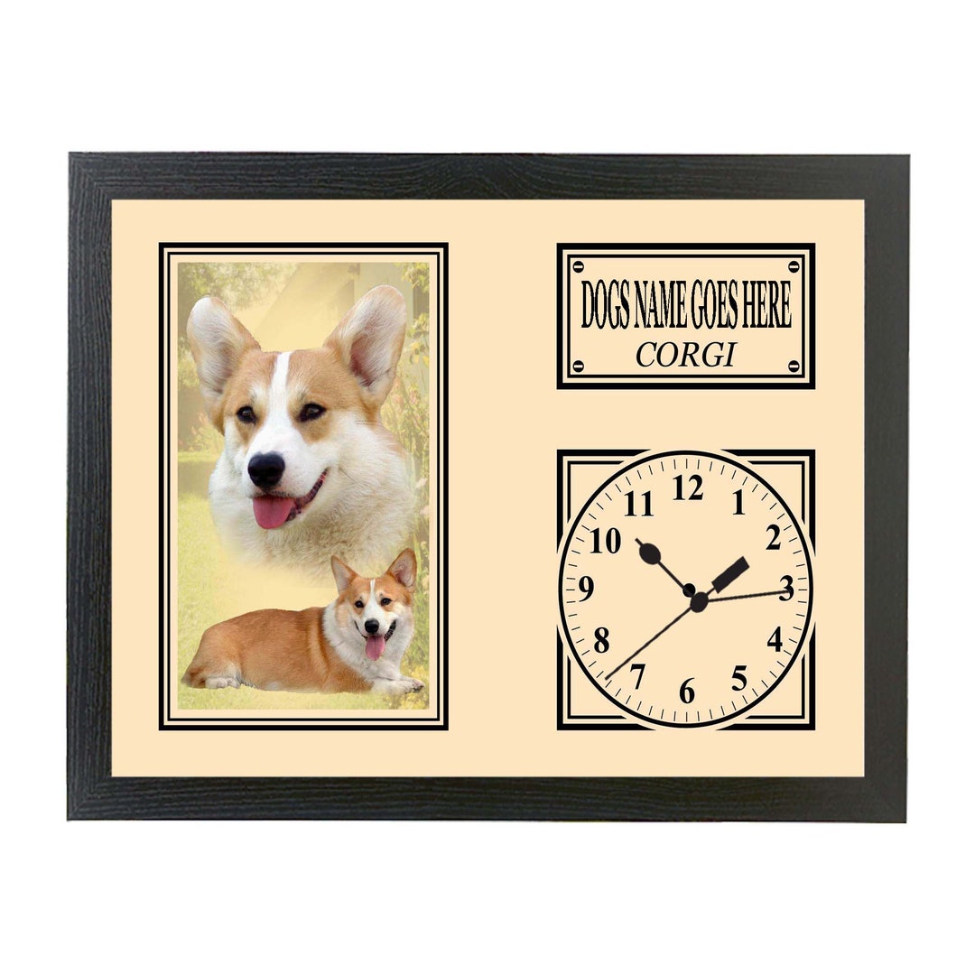 Corgi Personalised Dog Breed Gift Clock - Etsy