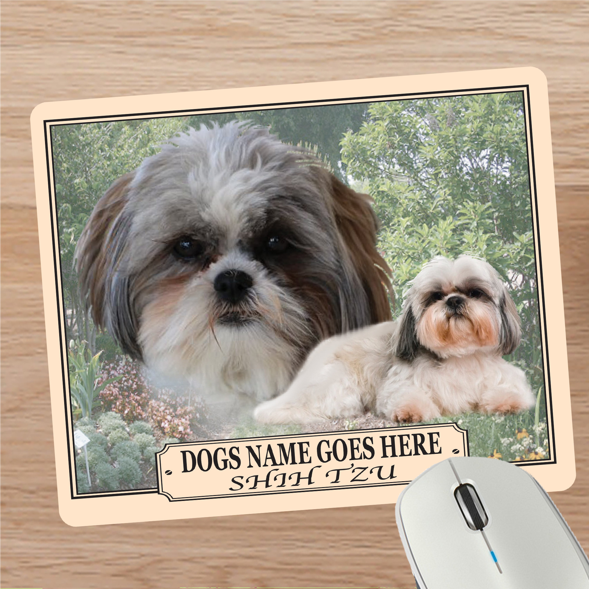 Shih Tzu Personalised Dog Breed Mouse Mat Gift - Etsy