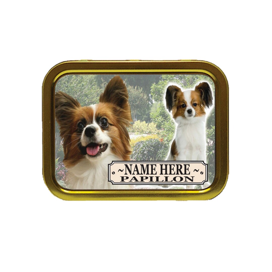 Papillon Breed Personalised Tobacco Storage Tin & Products - Etsy