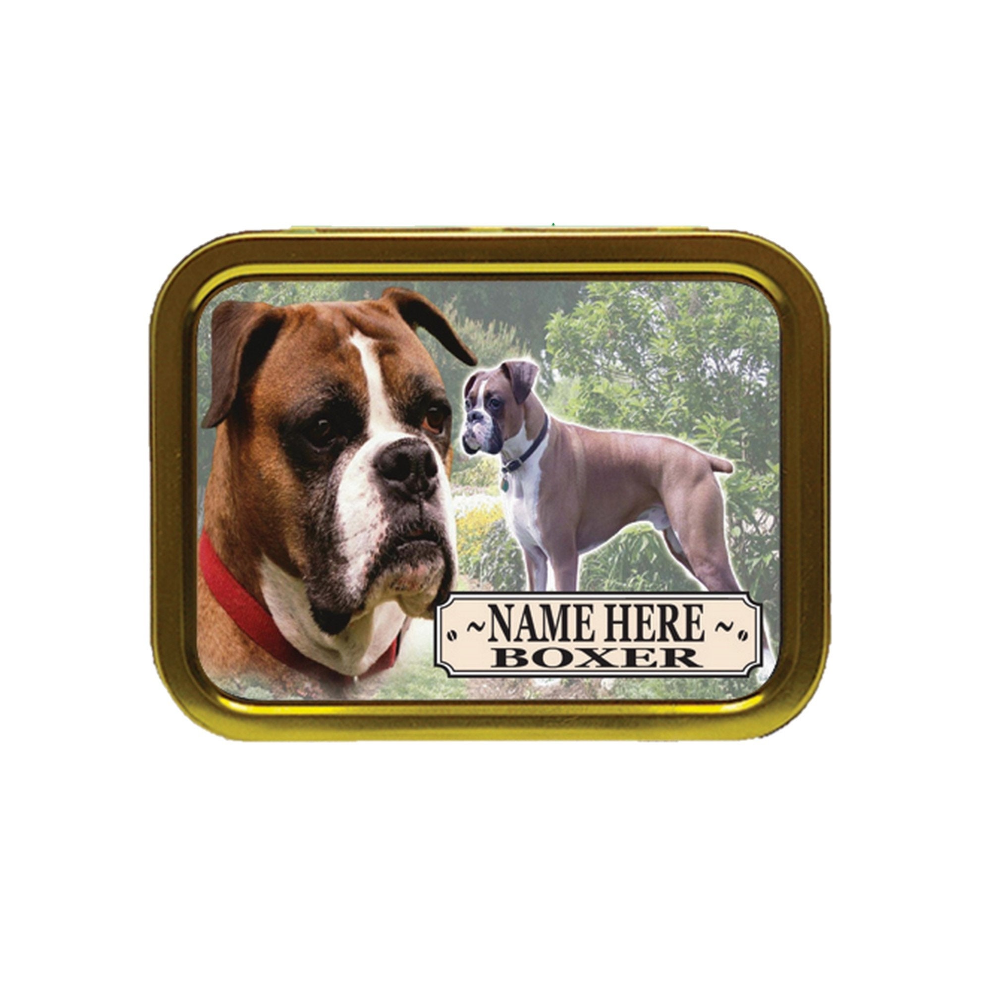 Boxer Dog Breed Personalised Tobacco Storage Tin & Products - Etsy UK