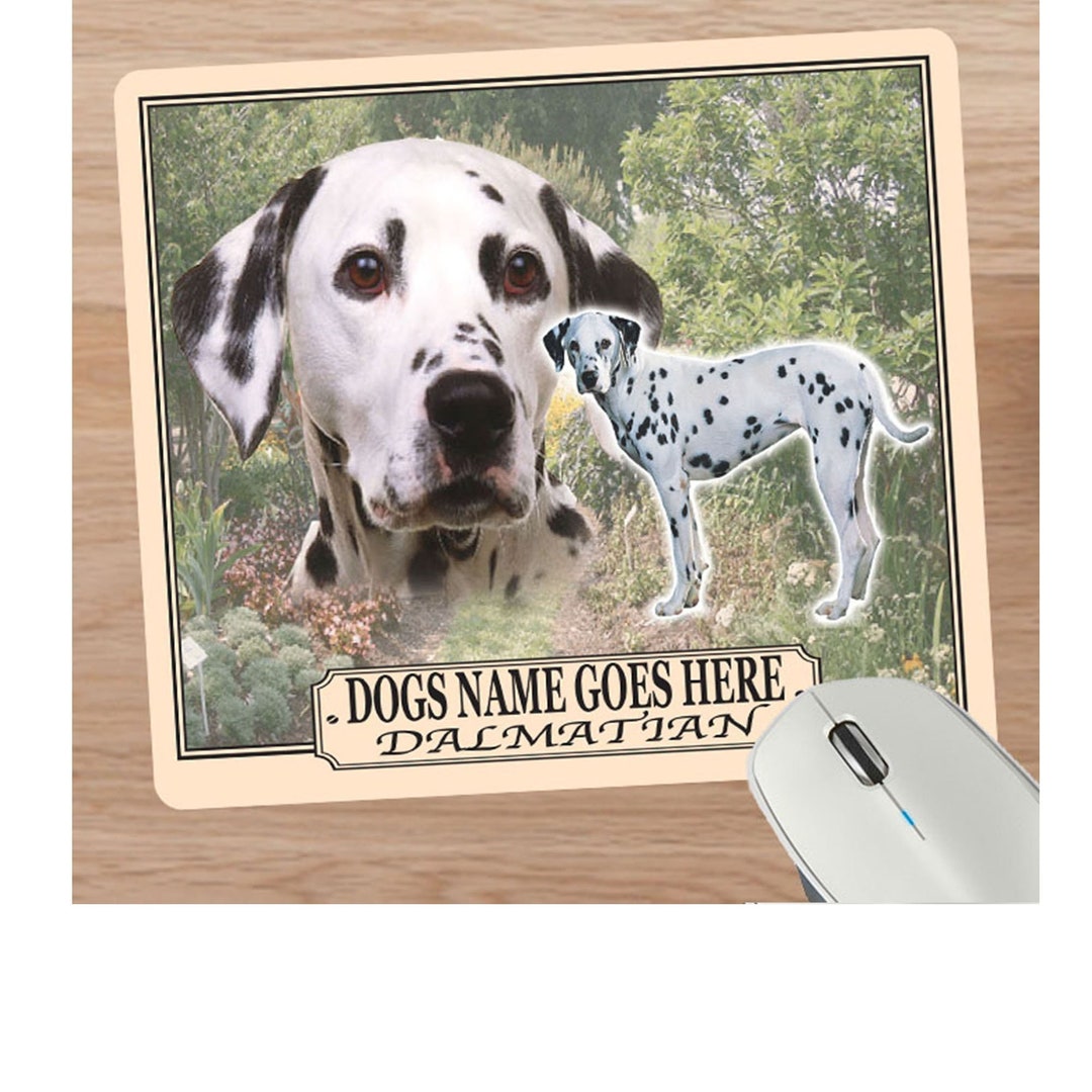 Dalmatian Dog Breed Personalised Mouse Mat Gift - Etsy