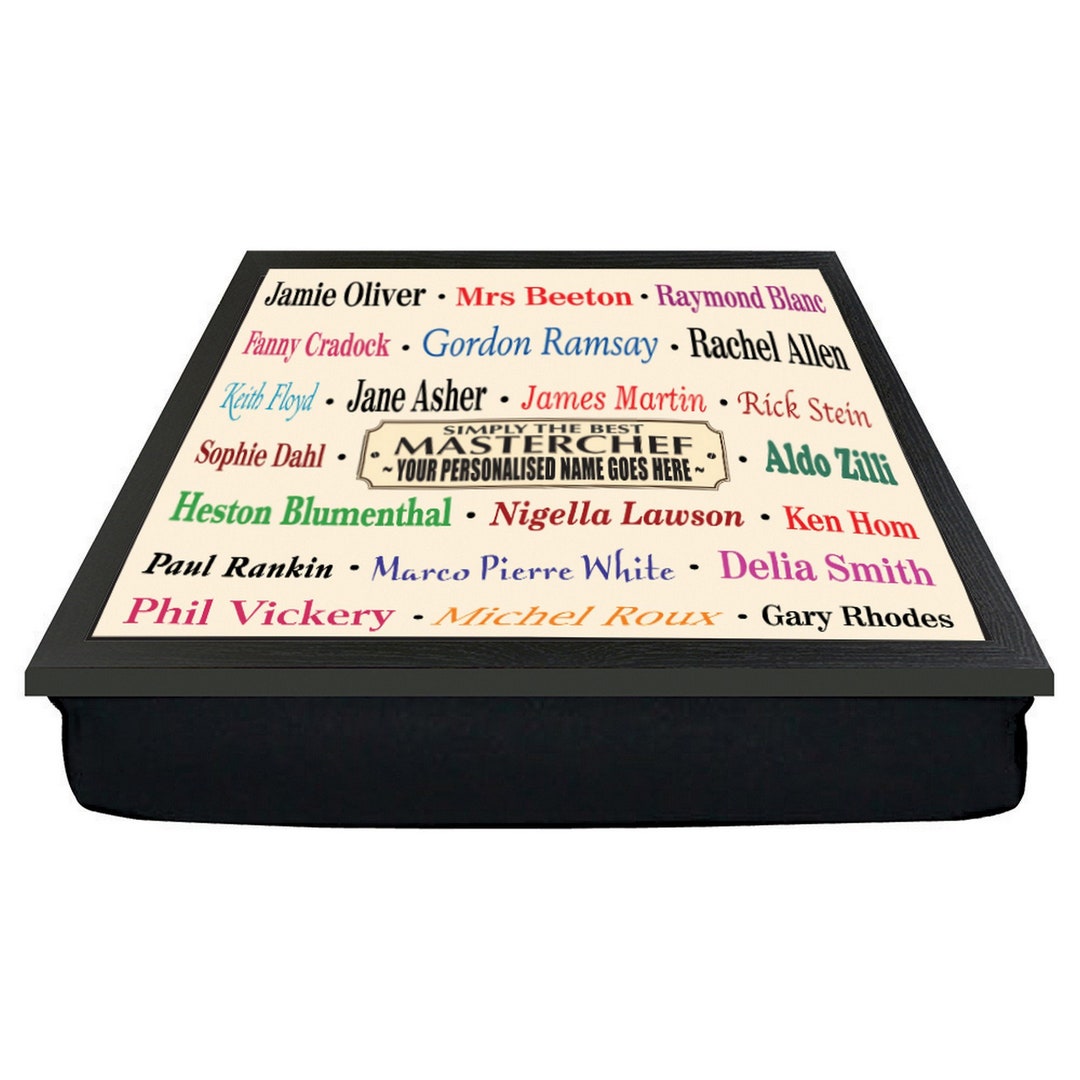 Simply the Best Master Cook Chef Personalised Lap Tray Gift Novelty ...