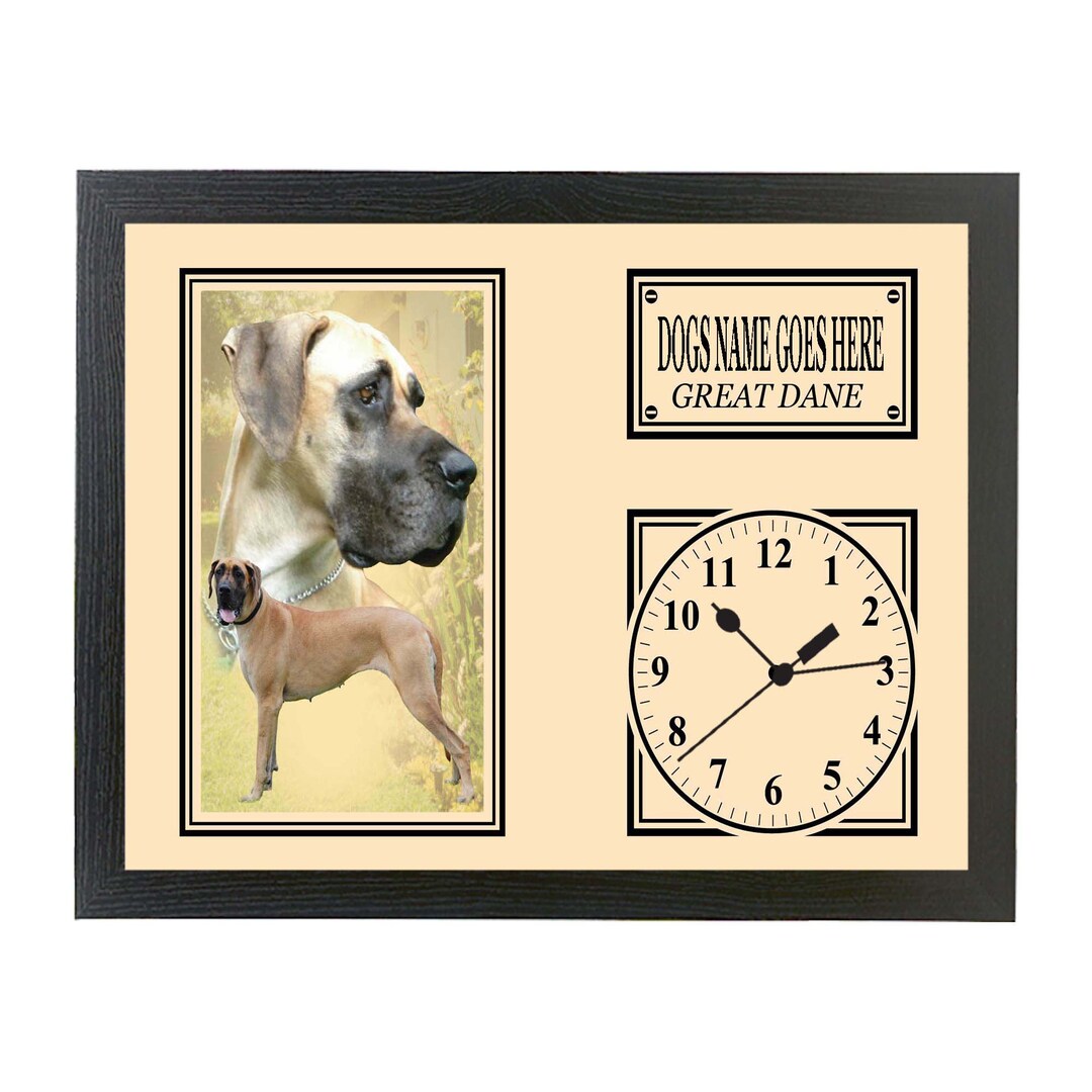 Great Dane Personalised Dog Breed Gift Clock - Etsy