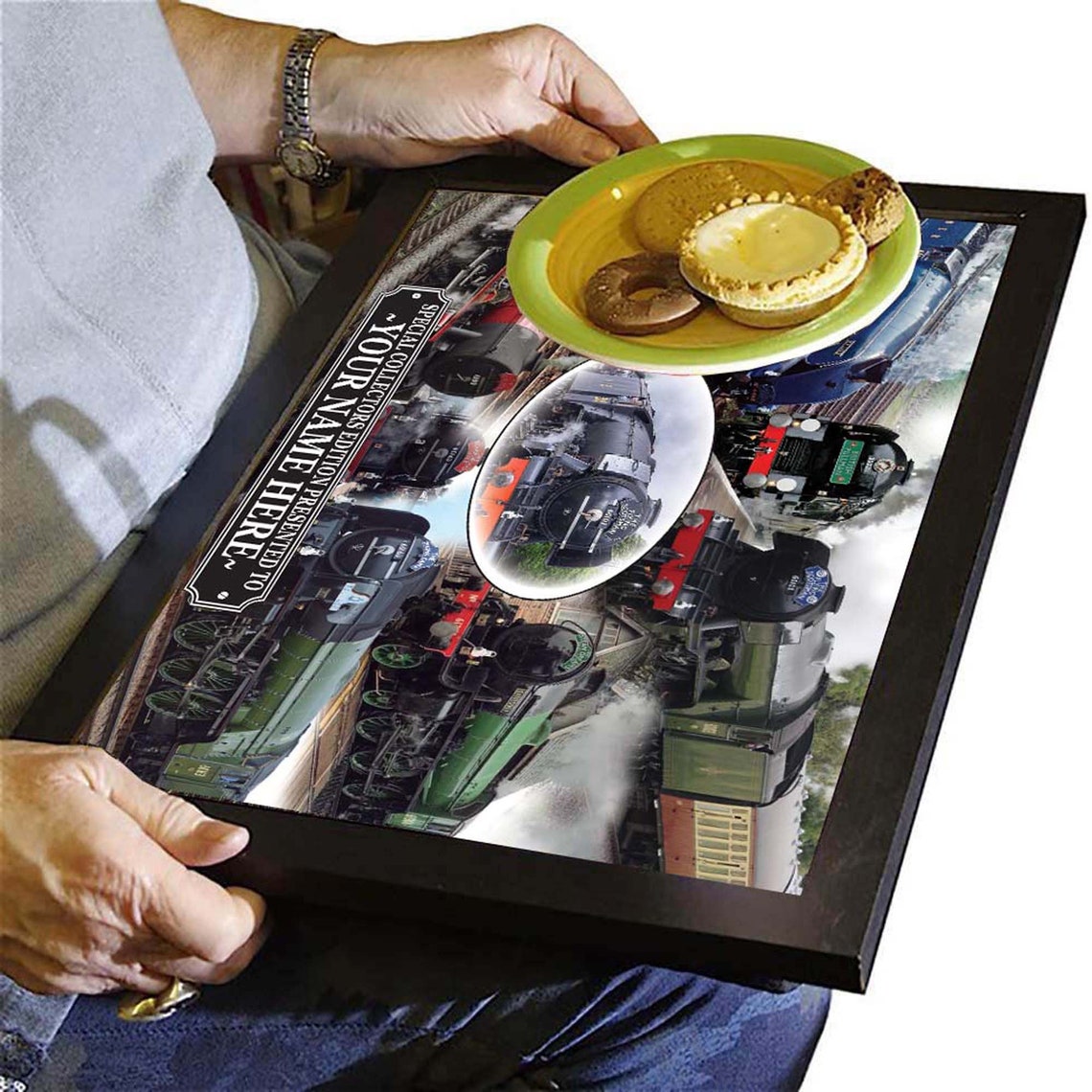 Classic Steam Locomotive Train Personalised Lap Tray Gift Present - Etsy
