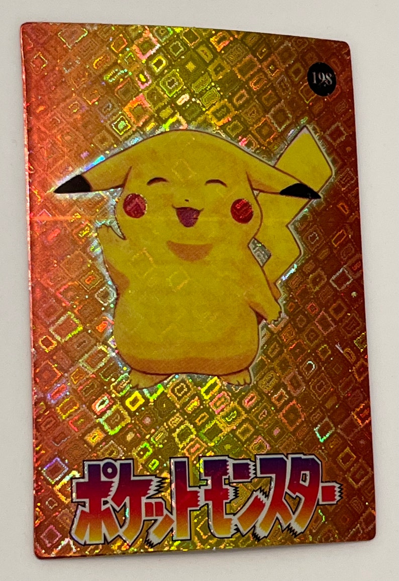 Pikachu Carddass Vending Series Card Pokemon MINT - Etsy