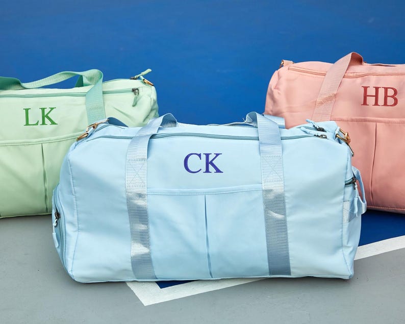 Personalized Initial Duffel Bag,custom Monogram Duffel Bag,perfect Gift ...