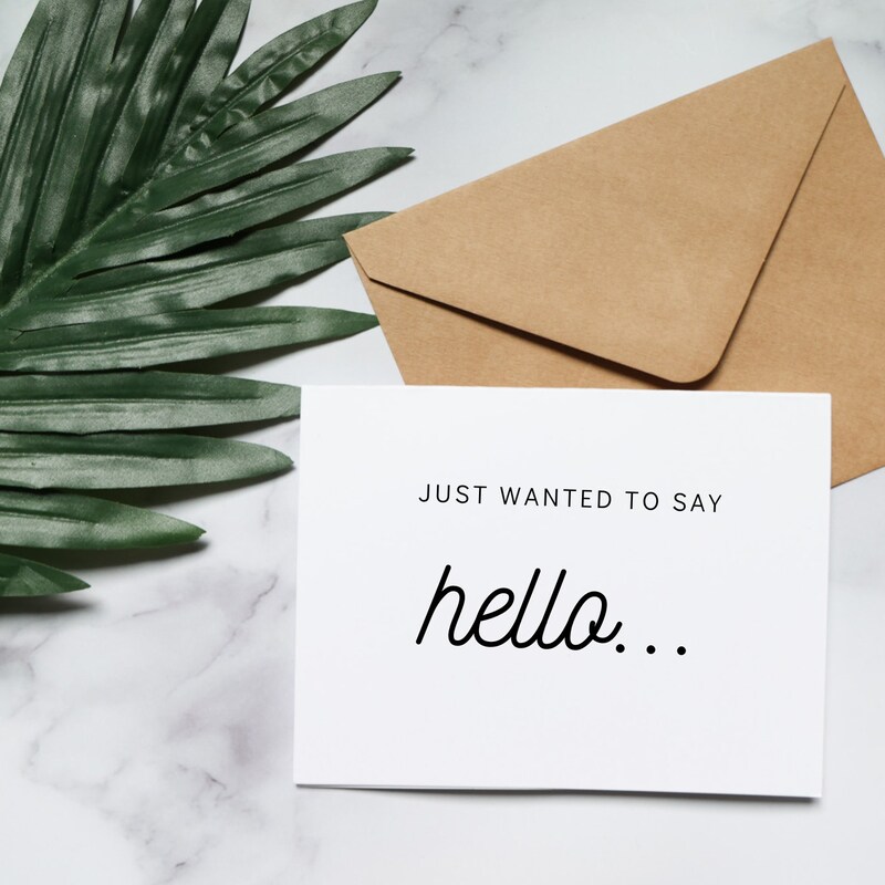 Hello Greeting Card - Etsy