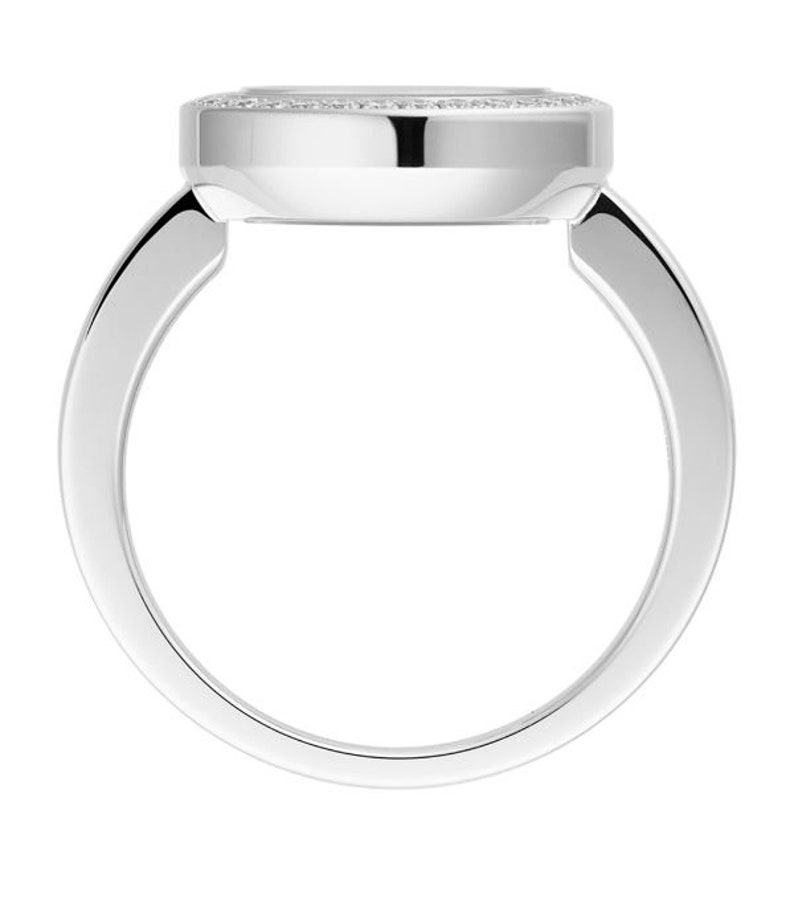 Chopard Engagement Ring, Bezel Set Spirit Ring, 1.7CT Diamond Ring, 14K ...