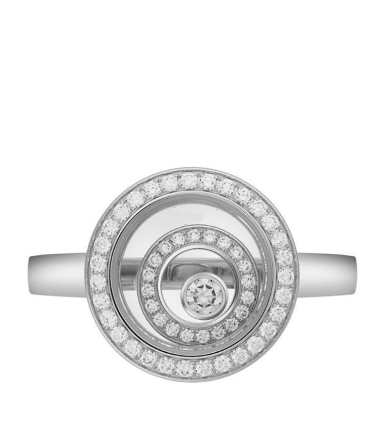 Chopard Engagement Ring, Bezel Set Spirit Ring, 1.7CT Diamond Ring, 14K ...