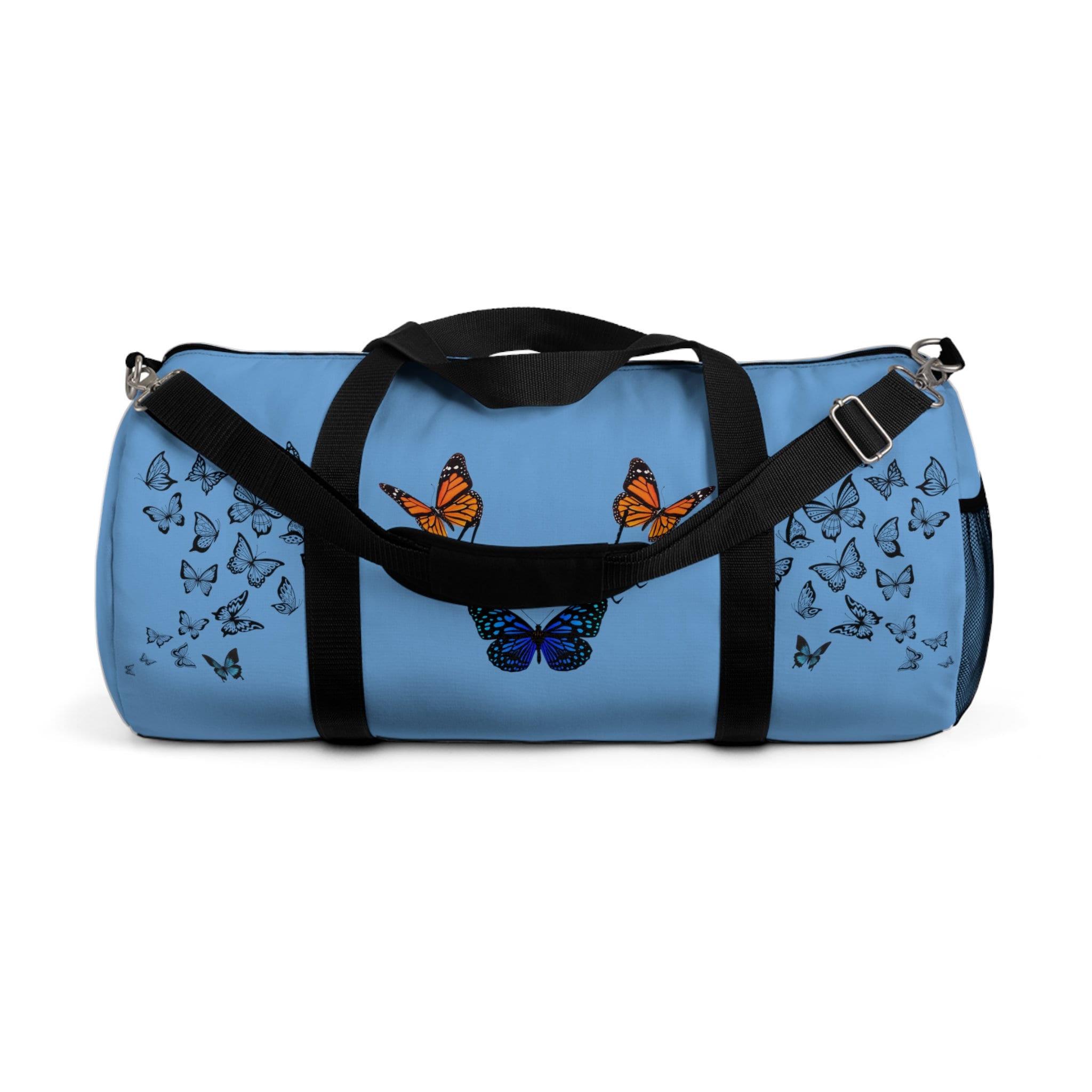 Personalized Duffel Bag With Butterflies, Custom Name Bag, Butterfly ...
