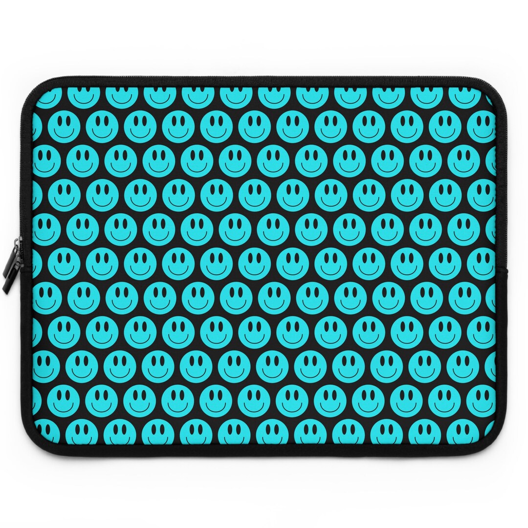 Blue Smiley Face Laptop Cover Laptop Sleeve Laptop Safety Laptop ...