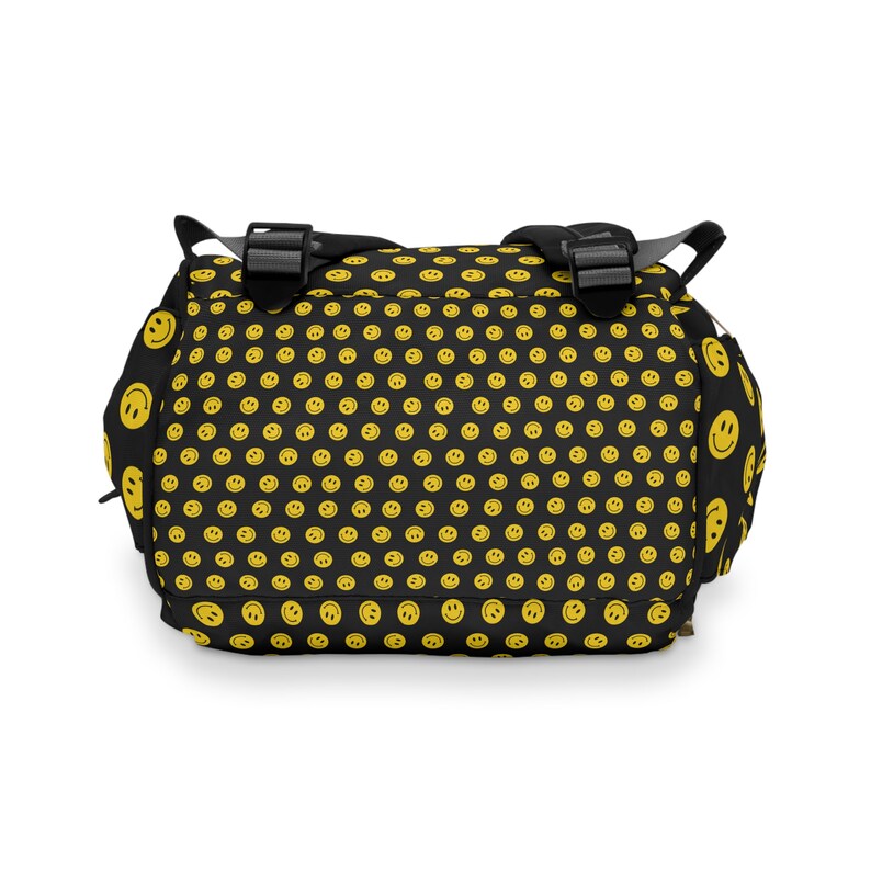 Diaper Bag Backpack Smiley Face Design All Purpose School Backpack for ...