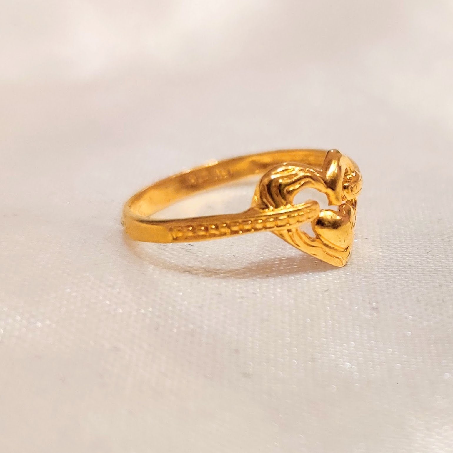 Gold Shine 22K Solid Gold Designer Ring, Minimalist, Dainty, Gift for ...