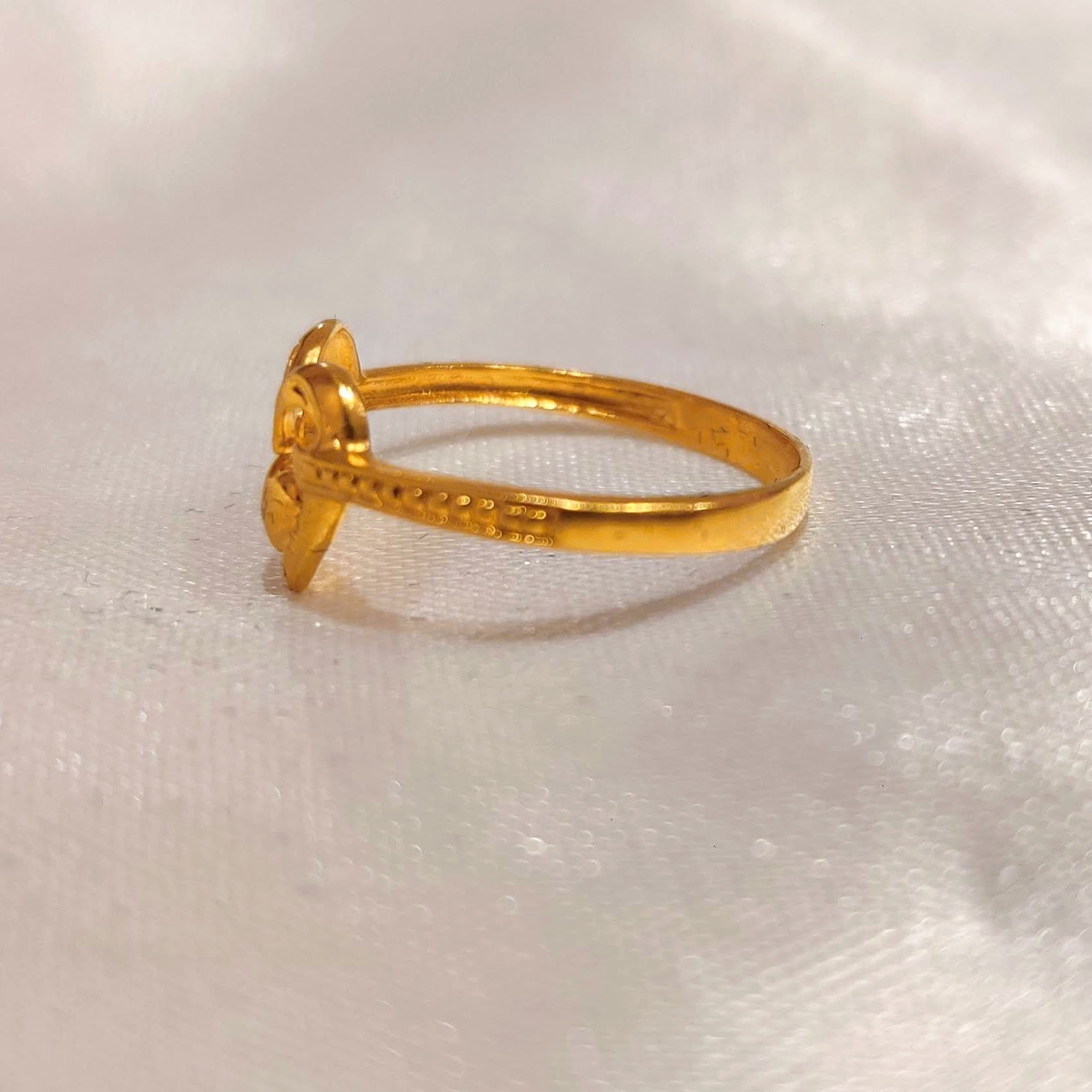 Gold Shine 22K Solid Gold Designer Ring, Minimalist, Dainty, Gift for ...
