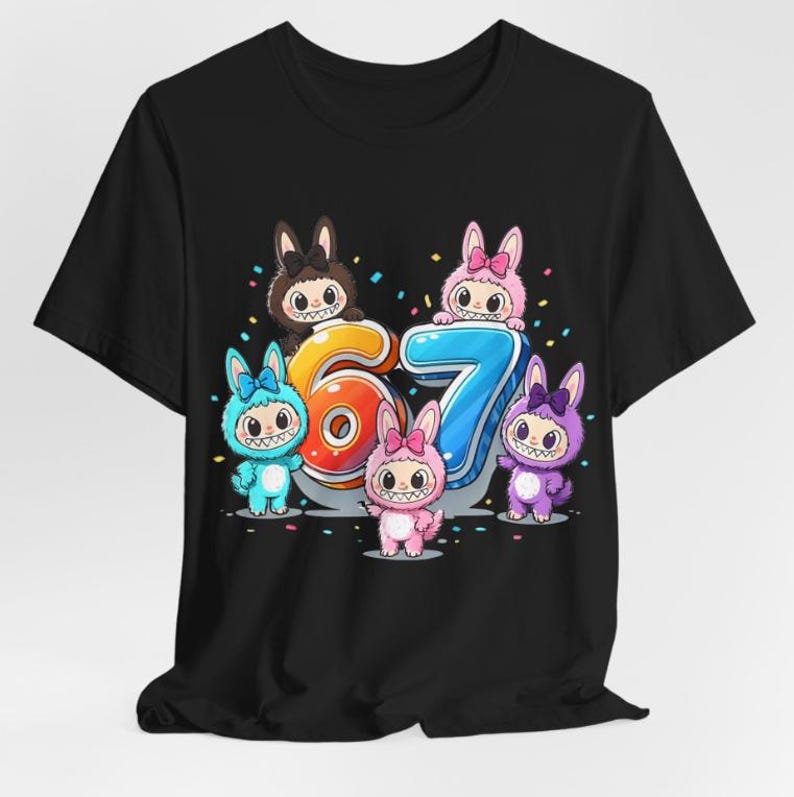 LABUBU Six Seven Shirt, 67 Trend Tee , Six Seven Tee, Funny Festive ...