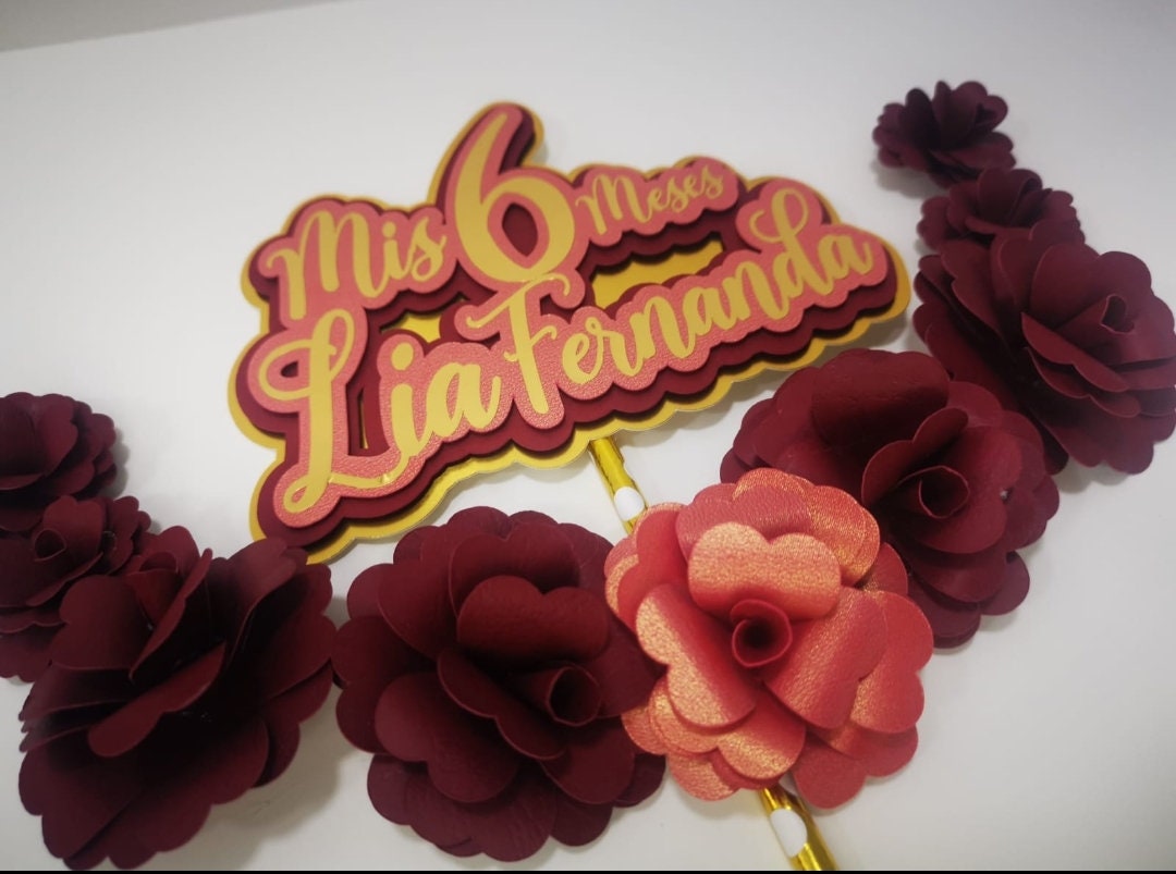 Cake Toppers Cumpleaños Personalizado - Topper De Pastel Personalizado ...