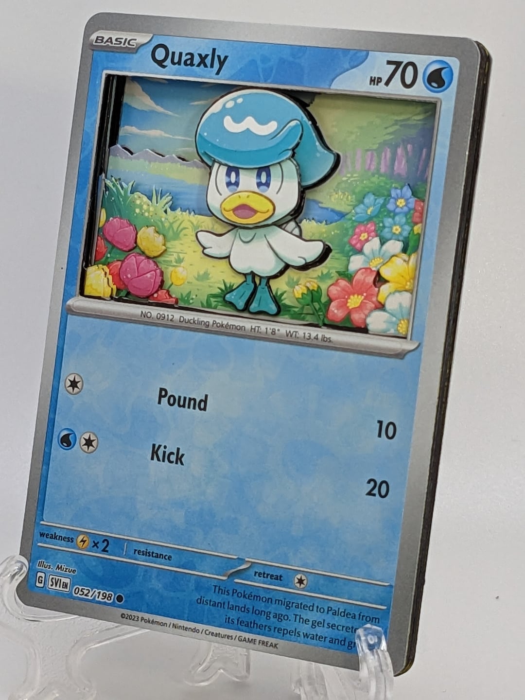 QUAXLY Pokemon 3D Shadowbox Art Card | Handmade, One of a Kind Trading ...