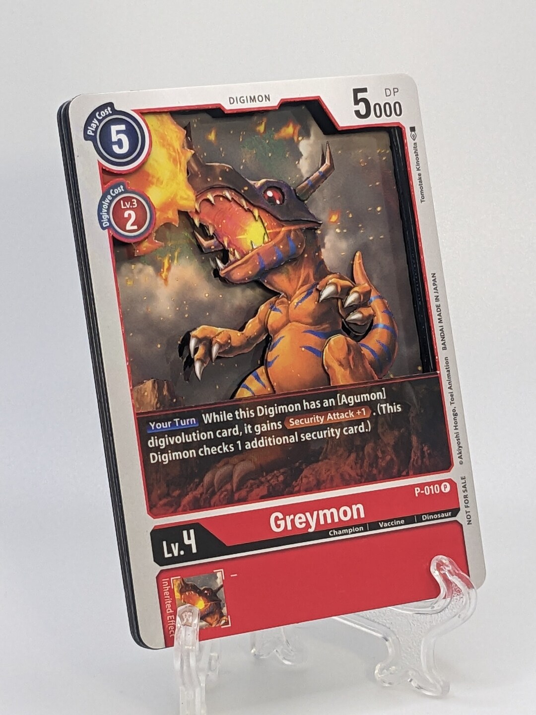 DIGIMON Greymon 3D Shadowbox Art Card | Handmade, One of a Kind Trading ...