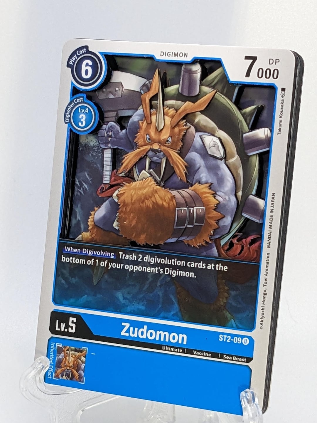 ZUDOMON Digimon 3D Shadowbox Art Card | Handmade, One of a Kind Trading ...