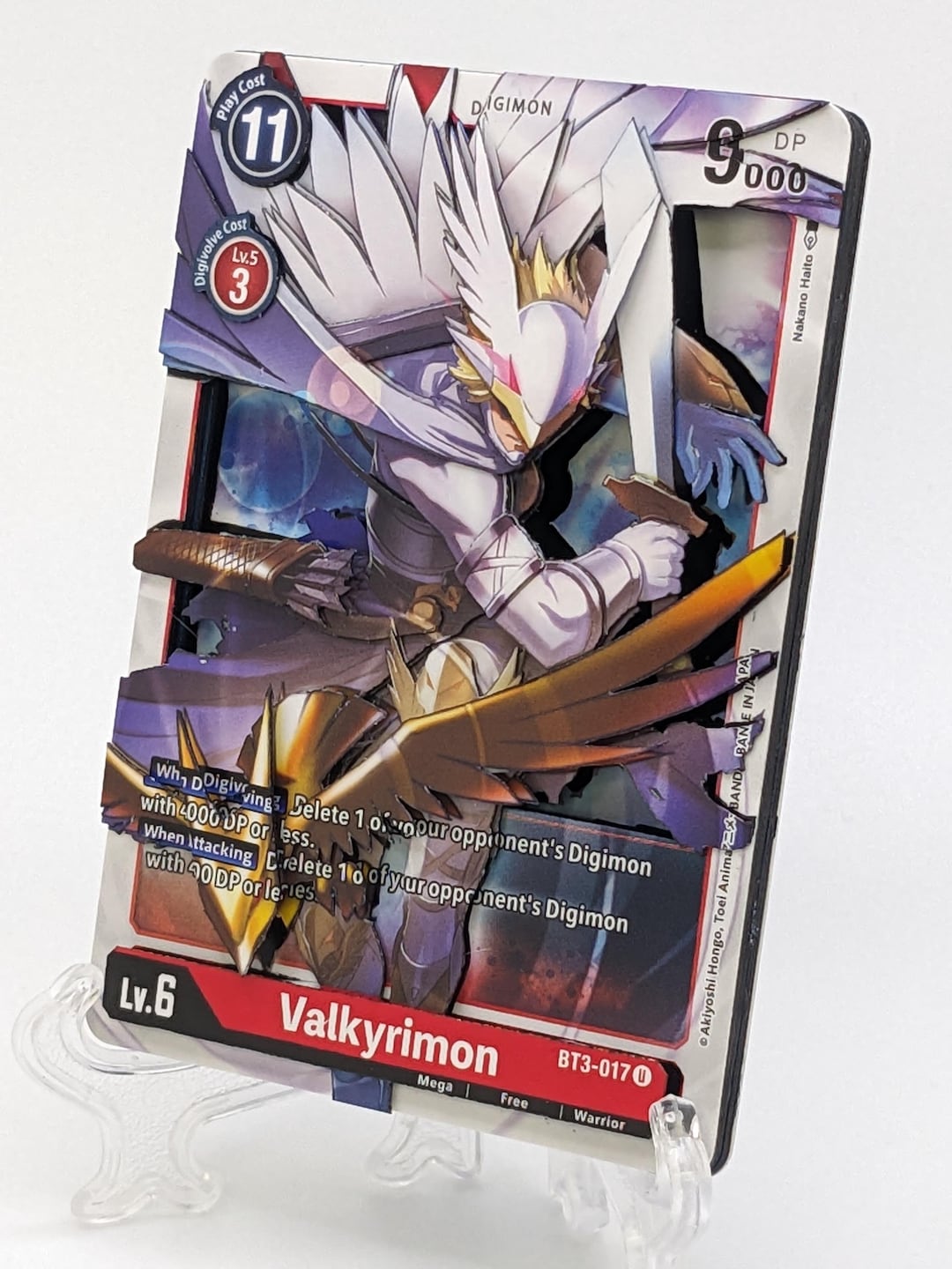 VALKYRIMON Digimon 3D Shadowbox Art Card | Handmade, One of a Kind ...