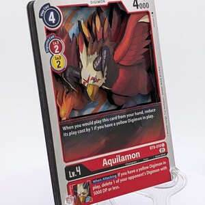 DIGIMON Aquilamon 3D Shadowbox Art Card | Handmade, One of a Kind ...