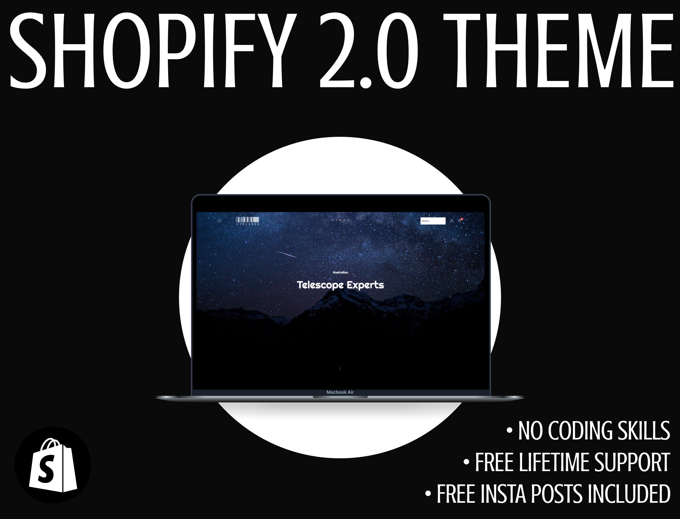 Space Shopify Theme, Ecommerce Branding, Shopify 2.0 Theme Website ...