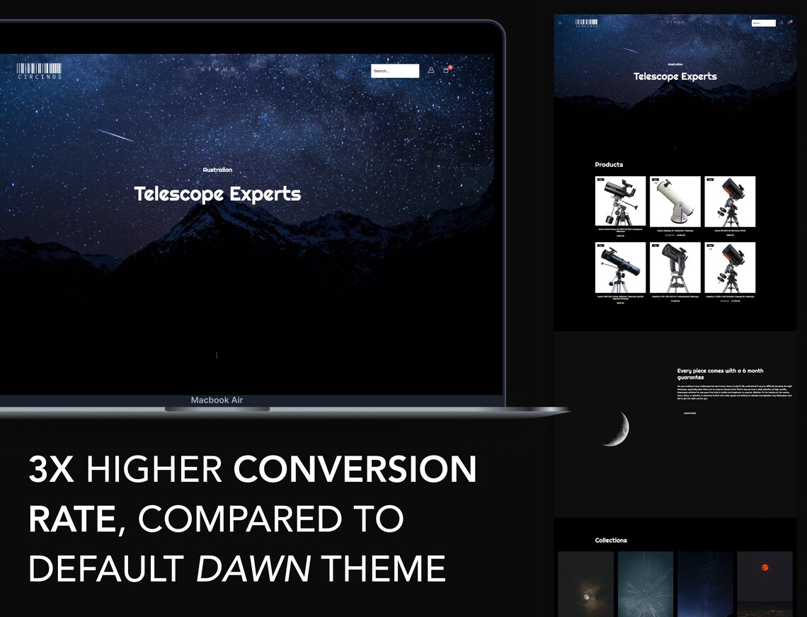 Space Shopify Theme, Ecommerce Branding, Shopify 2.0 Theme Website ...
