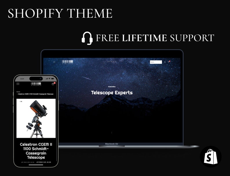 Space Shopify Theme, Ecommerce Branding, Shopify 2.0 Theme Website ...