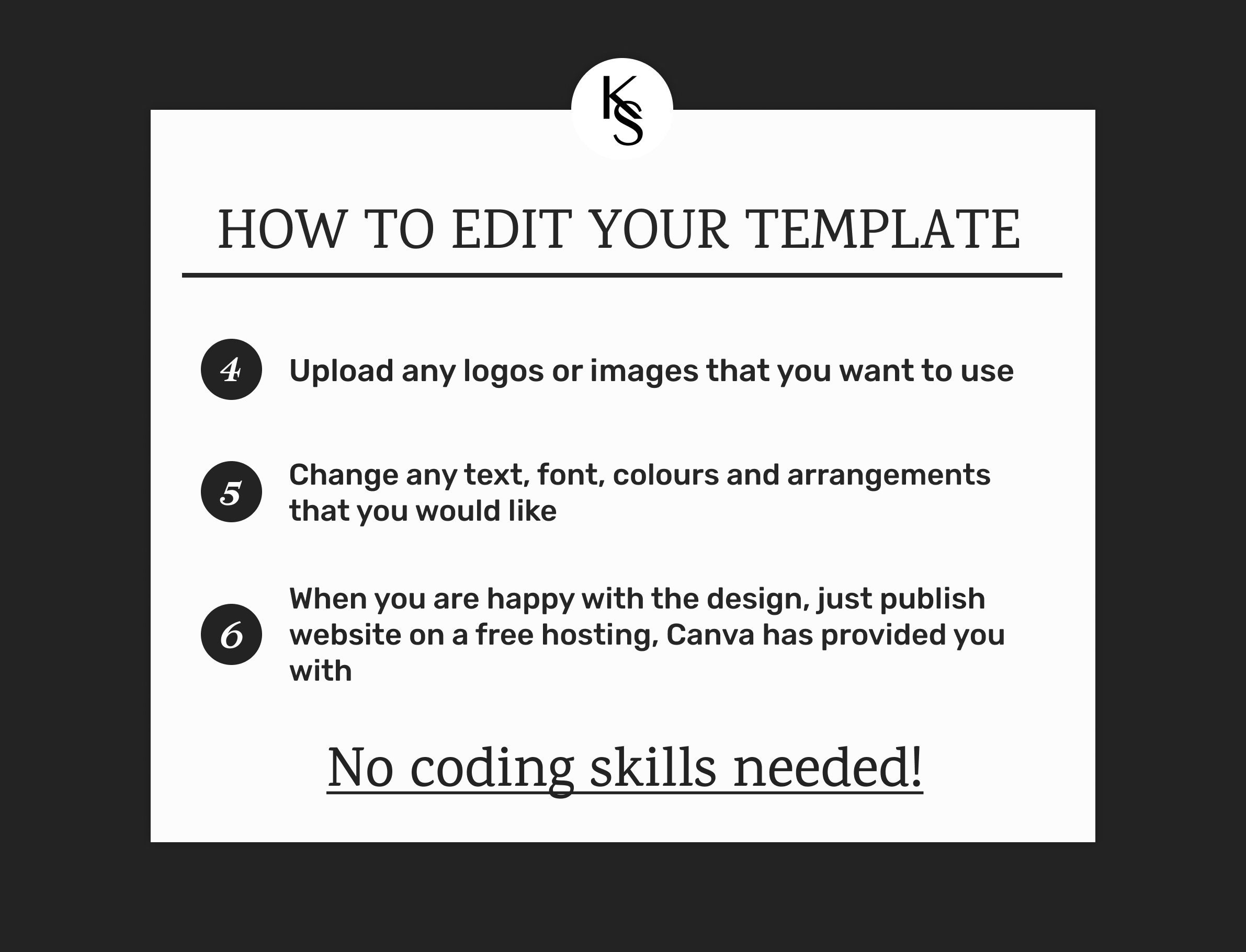 Canva Website Template, Photography Website Theme, Landing Page ...