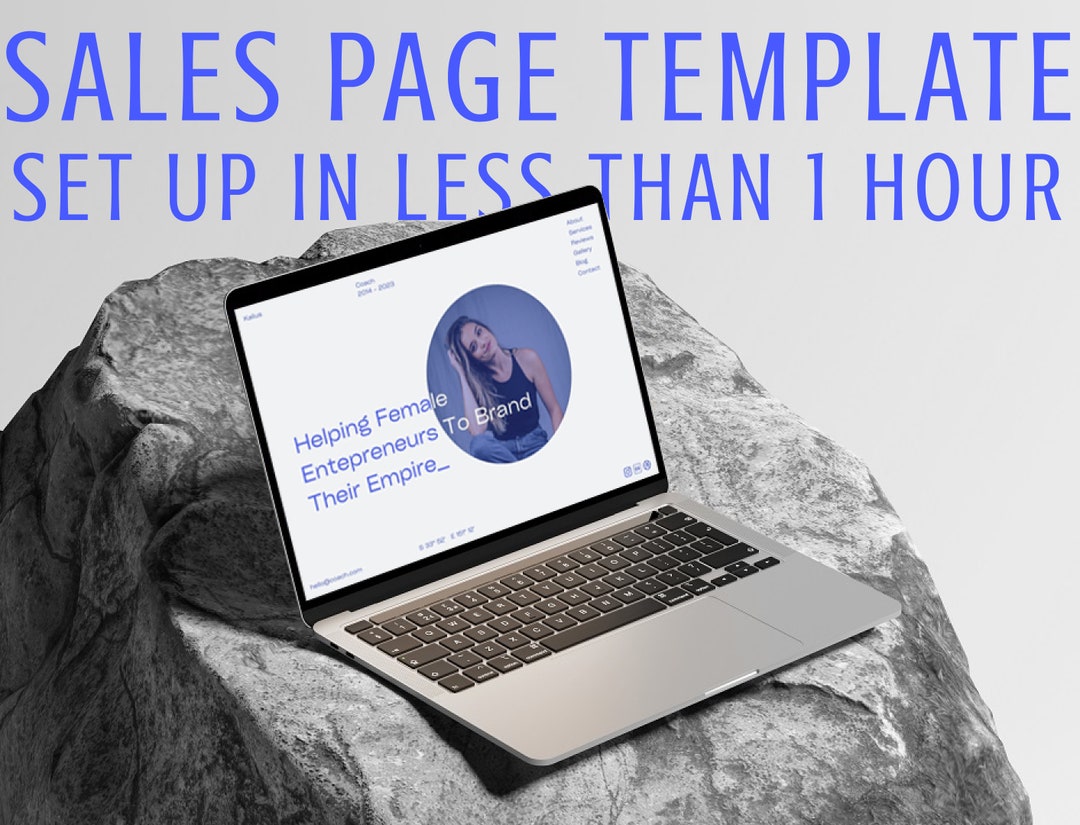 Canva Sales Page Template, Coaching Course Sales Page, Sales Page Web ...