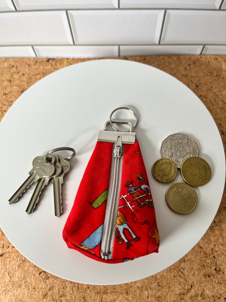 Key Fob Coin Purse Pouch, Keyring, Western Designs, Items Sold ...