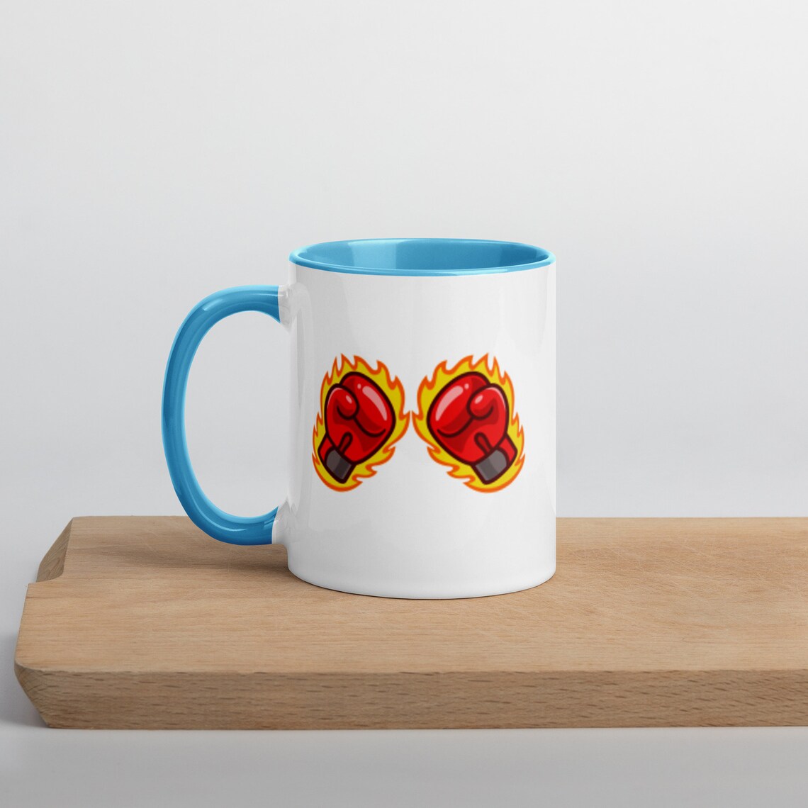 Boxer Themed Mug With Color on Inside, Boxer, Boxing - Etsy