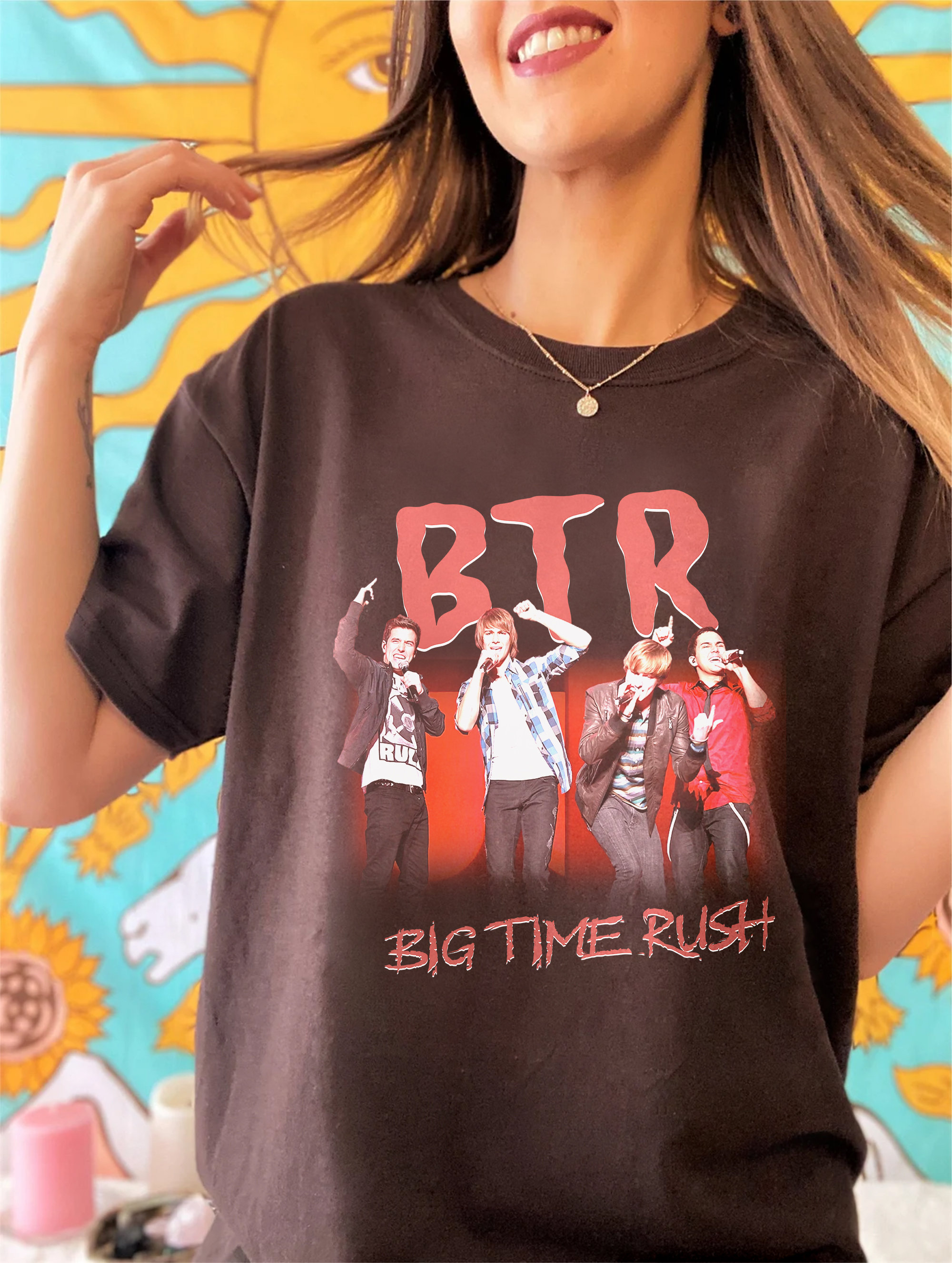 Big Time Rush Vintage Tshirt, Big Time Rush Band Shirt, Pop Music Fan ...