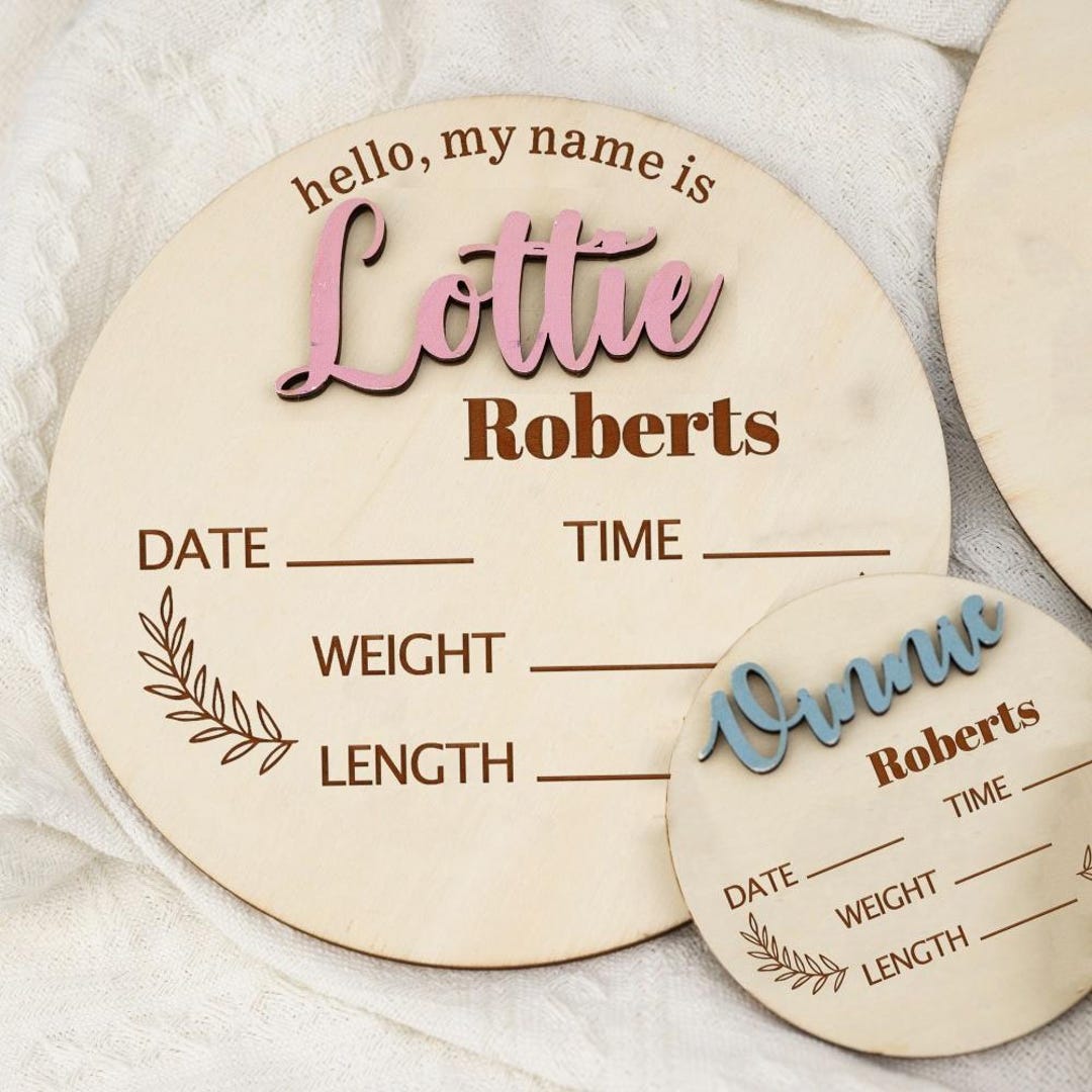 Custom 3D Wooden Baby Name Sign, Personalized Name Sign,newborn Name ...