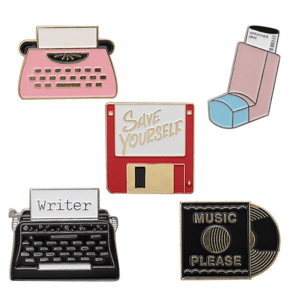 Writer Enamel Pin - Etsy