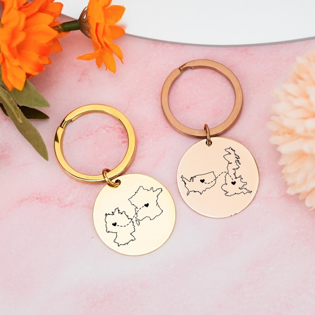 Long Distance Relationship Keychain Gift,long Distance Friendship Gift ...