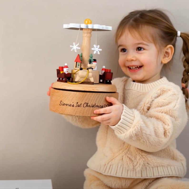 Personalized Ballet Girl Music Box, Christmas Gift for Daughter, Niece ...