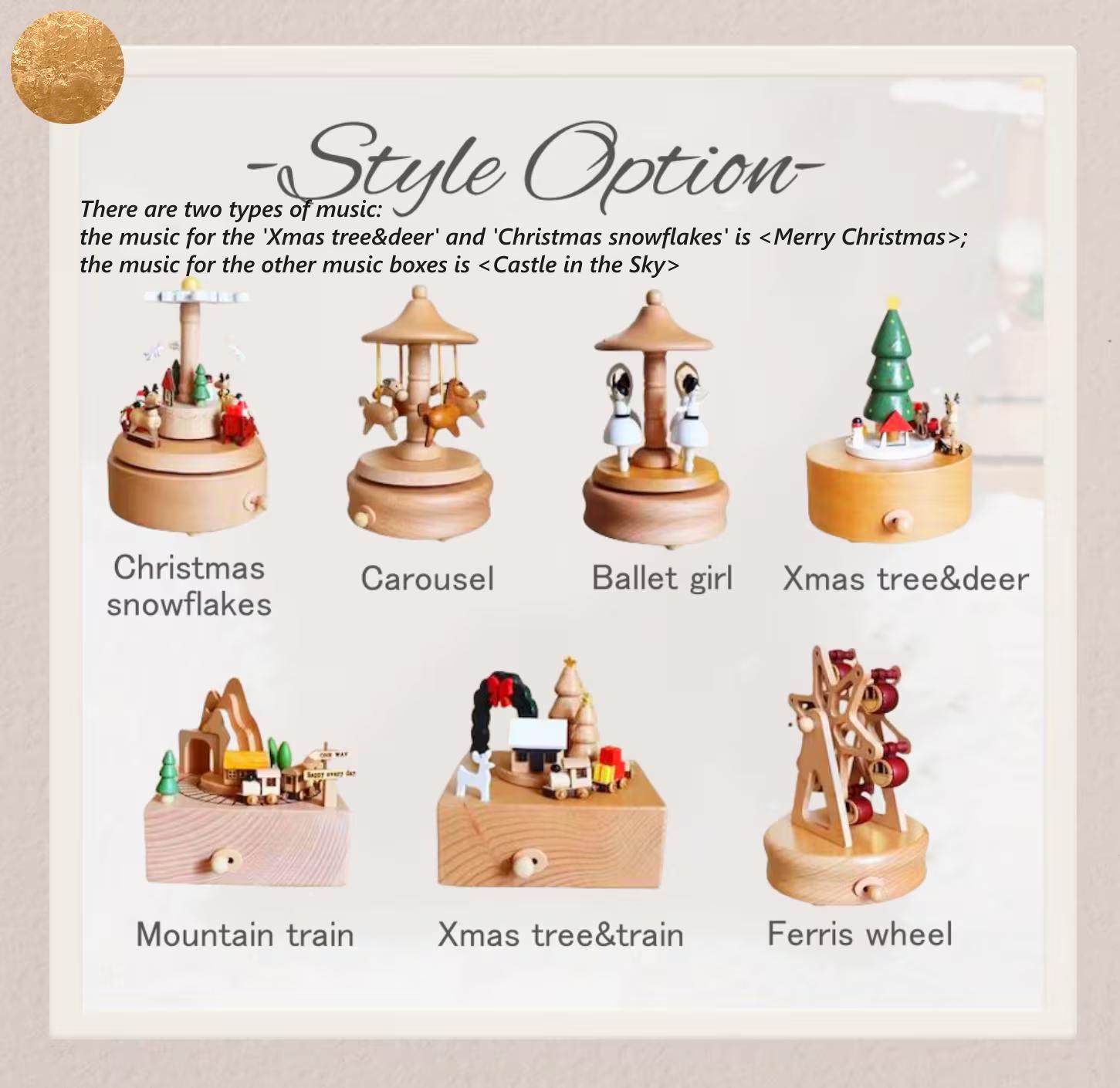Christmas Music Box Gifts, Personalized Musical Carousel, Christmas ...