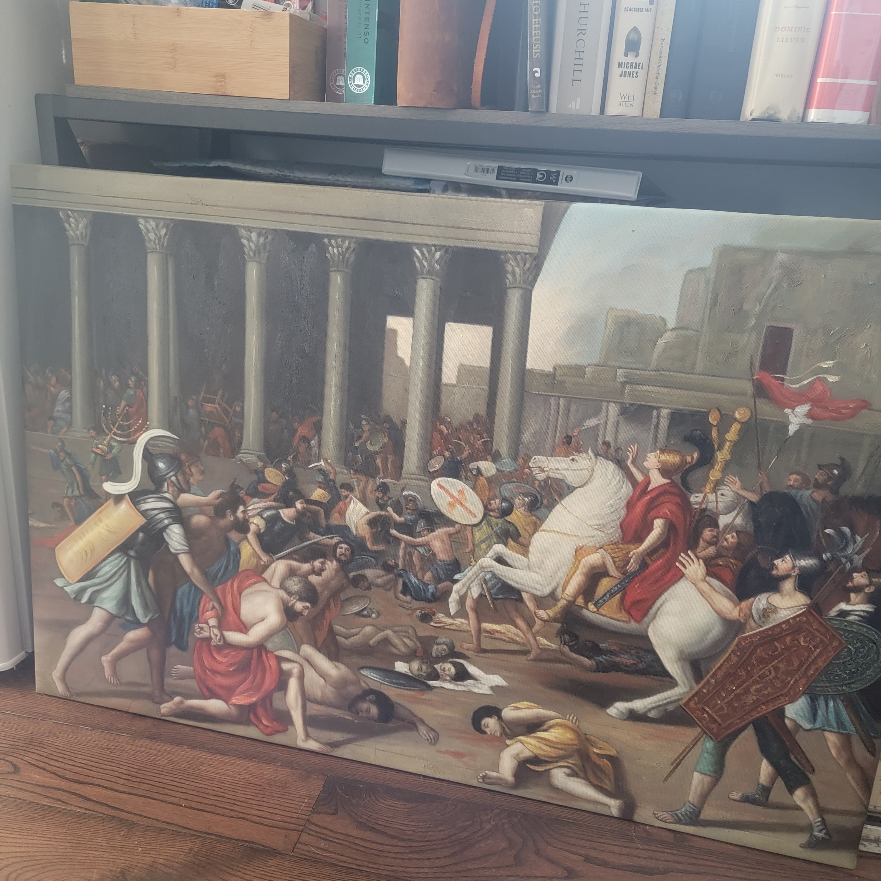 Oil on Canvas Battle Scene, Conquest of Jerusalem by Titus - Etsy