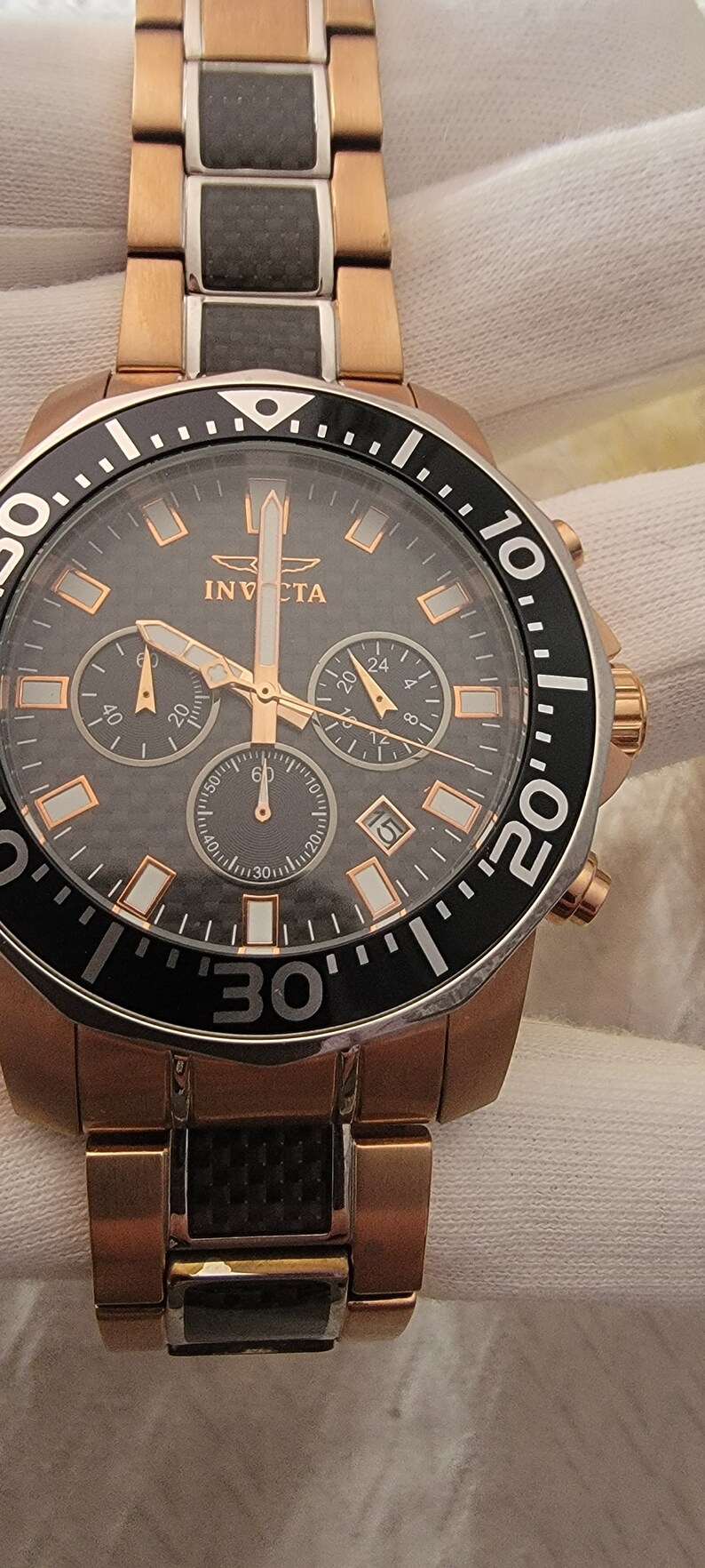 Invicta Chronograph - Etsy