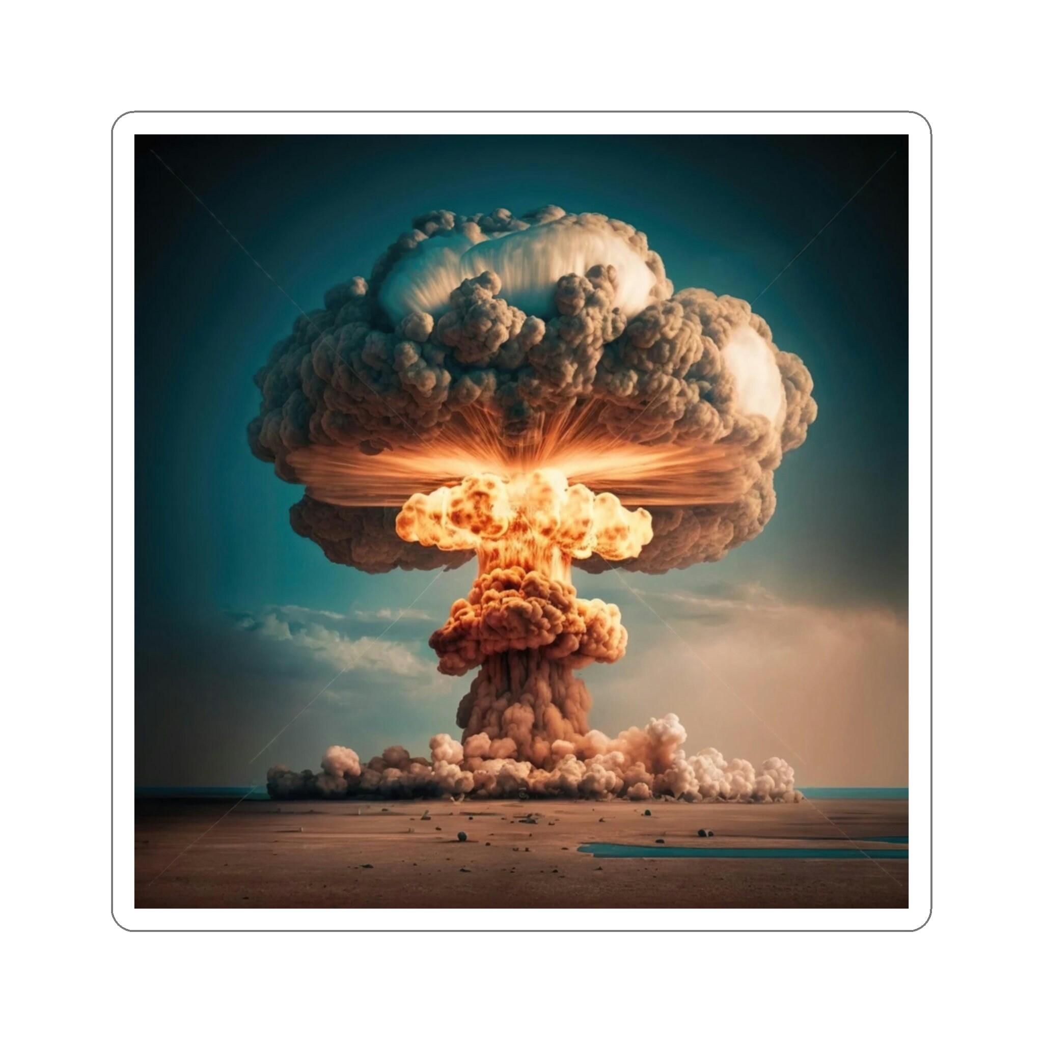 Atomic Bomb Explosion Mushroom Cloud HD Kiss-cut Stickers - Etsy