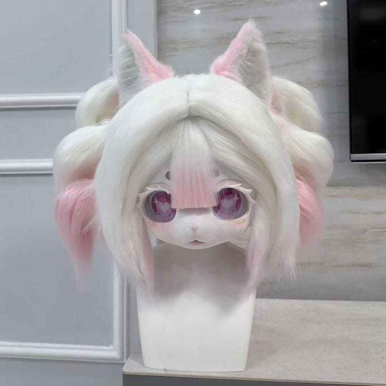Kig Kimono,fursuit Head,cat Fursuit Head,fursuit Mask,cosplay Animal ...