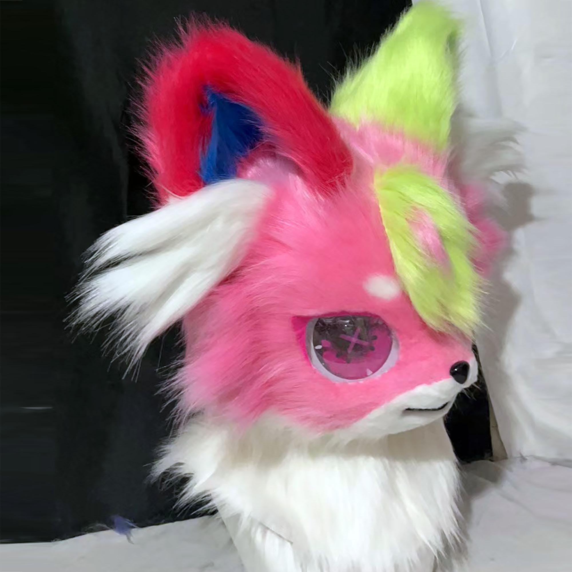 Dog Kigurumi Mask|plush Kemono Fursuit Helmet|cute Animalcosplay ...
